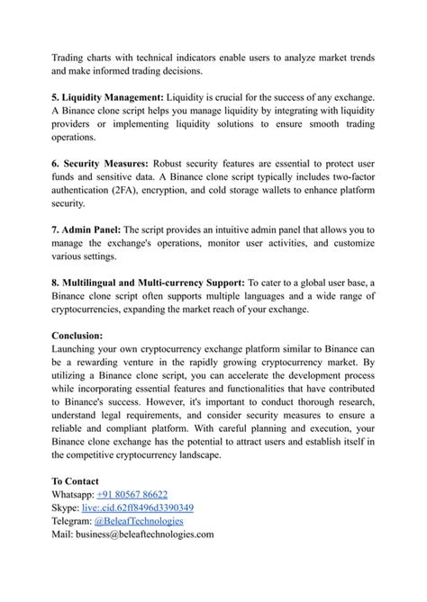 binance clone script pdf