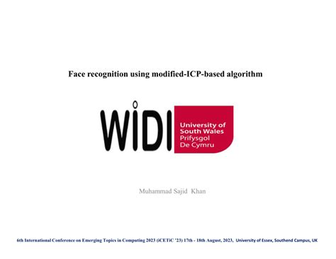 Pdf Face Recognition Using Modified Icp Based Algorithm