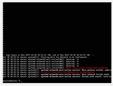 Networking Ubuntu Server Cant Updateinstall Systemd Failed To Start Wait For Network To Be