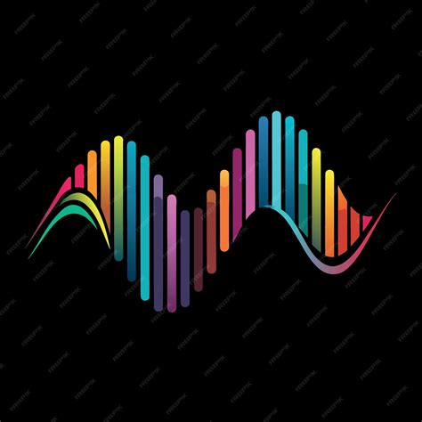 Abstract Abstract Vector Colorful Wave Lines Isolated On Black Background For Design Elements In