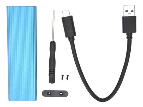 Caja Adaptadora Ssd Enclosure M2 Ngff Sata Azul Meses Sin Interés