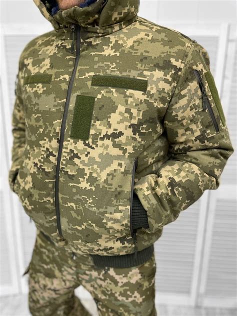 Армійський Чоловічий Зимовий Бушлат Піксель Грета XXL — Купити Недорого ...