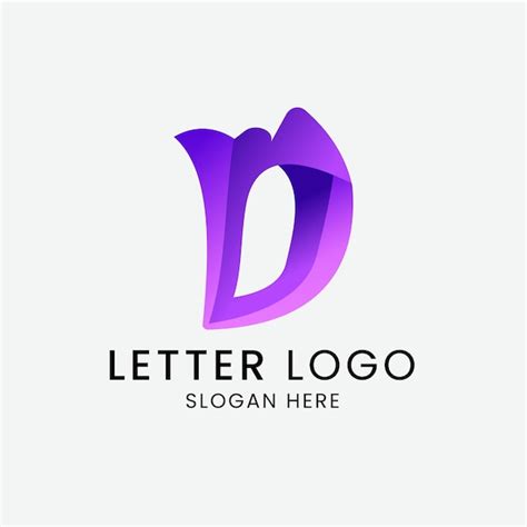 Premium Vector Gradient D Monogram Logo Colorful D Letter Logo