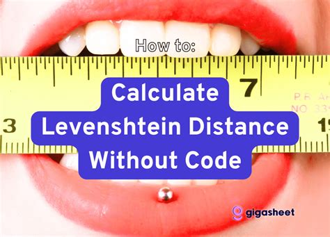 Easy Fuzzy Matching Calculate Levenshtein Distance Without Code