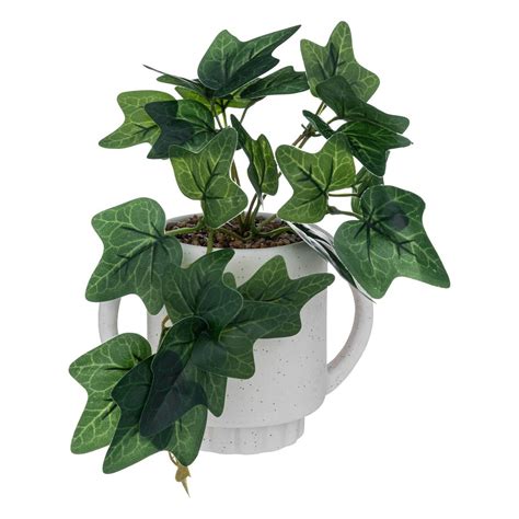 Plante artificielle en pot en céramique H cm marron cannelle Atmosphera créateur d intérieur