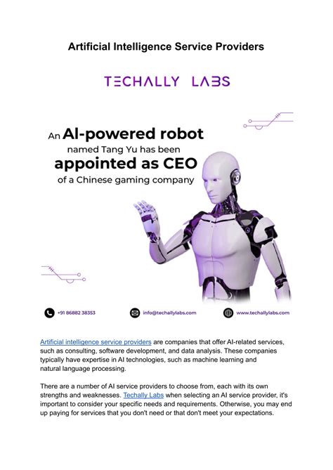 Ppt Artificial Intelligence Service Providers Powerpoint Presentation Id11890060