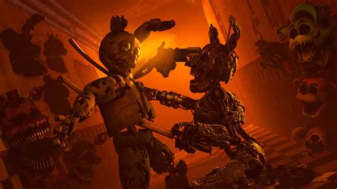 Sfmfnaf Springtrap Vs Burntrap By Andr527 On Deviantart
