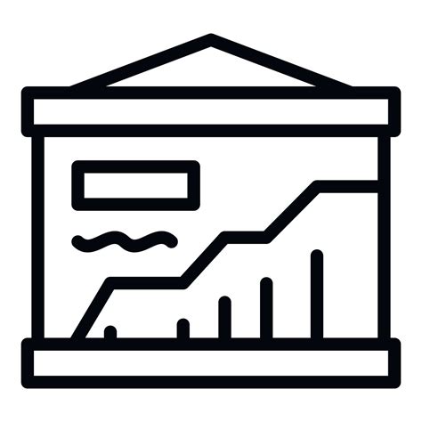 University Analytics Banner Icon Outline Style 15265110 Vector Art At