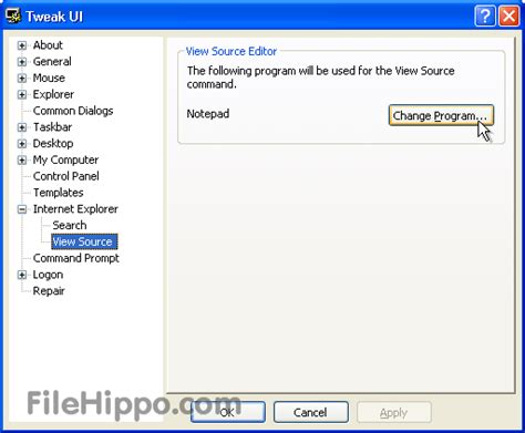 Tweak UI – Customize your Windows User Interface