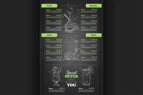Vector Color Menu Design By Netkoff TheHungryJPEG