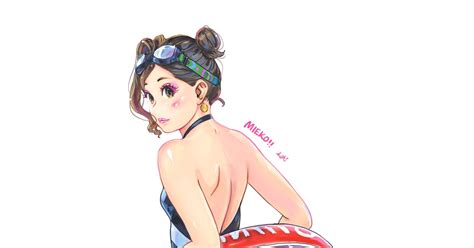 岸見栄子 『女主任・岸見栄子』より競泳水着見栄子と浮き輪 小武＠c106日東4メ 10aのイラスト Pixiv