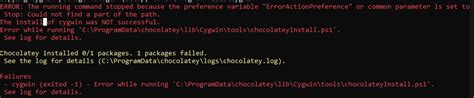 Cygwin Cygwin Doesnt Want To Install To A Path With A Space · Issue 1626 · Chocolatey