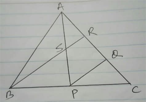 Geometry Triangle With A Bisected Side And A Trisected Side