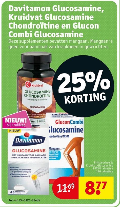 Davitamon Glucosamine Kruidvat Glucosamine En Glucon Combi Glucosamine
