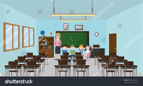School Classroom Design Stock Vector Royalty Free 782364181