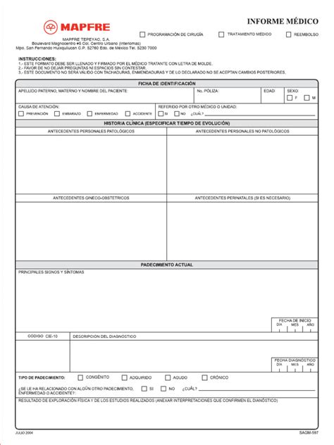 Informe Medico Mapfre Pdf Privacidad Justicia