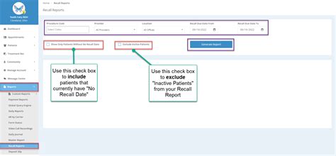 Enhanced Recall Reports