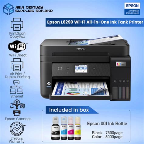 Epson L6290 All In One Ink Tank Printer Adf Function Duplex Print Scan