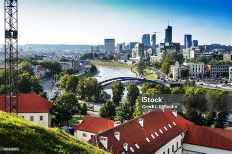 Vilnius Lithuania September 2 2017 View Of Modern Buildings Around