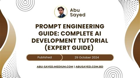Prompt Engineering Guide 2024 Complete Ai Development Tutorial Expert