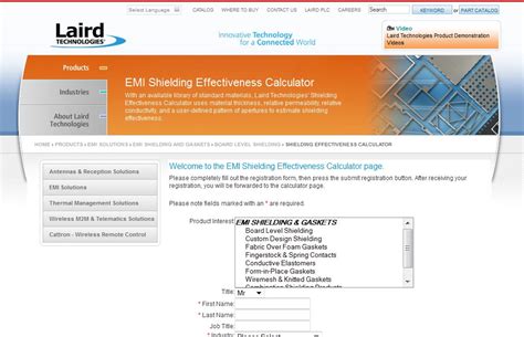Interactive Emi Shielding Effectiveness Calculator