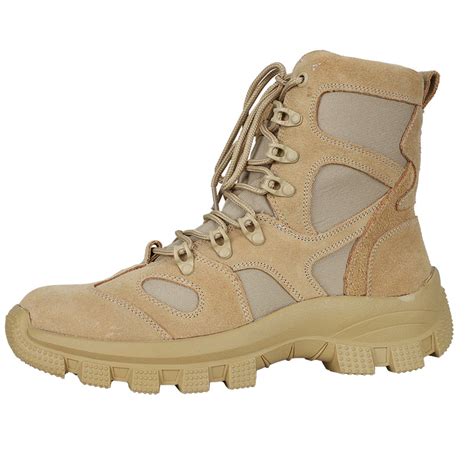 Lightweight Tactical Boots Desert Side Zip Kms