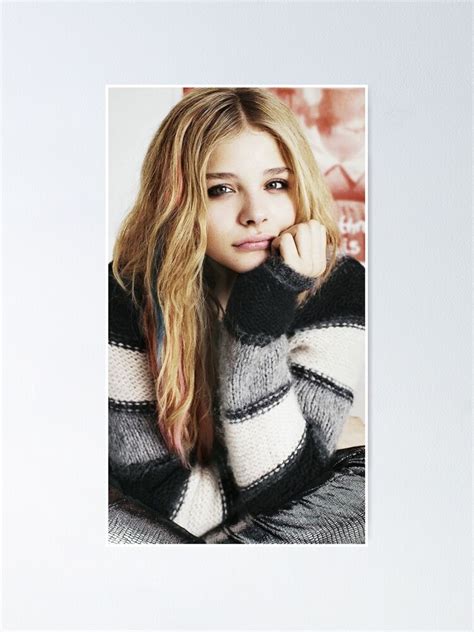 Chloe Grace Moretz Poster For Sale By Faniaazza Redbubble
