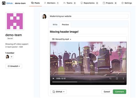 GitHub chính thức hỗ trợ tính năng upload video trên tất cả các nền tảng