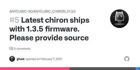 Latest Chiron Ships With Firmware Please Provide Source Issue