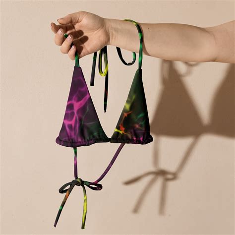 Neon Lightning String Bikini Top Nomadkandi