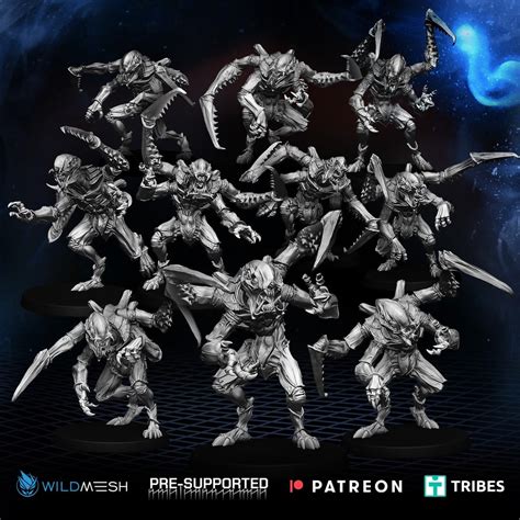 Hive Abductors Alien Flesh Hunters Etsy