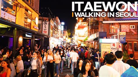 4k Hdr 이태원 클럽거리🔥불금🔥😎이태원역😎클럽거리이태원🍹감성 라운지바🍸이색 포차 거리 Itaewon Club