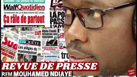Revue De Presse Rfm Revue De Presse Aujourdhui 22 08 2022 Youtube