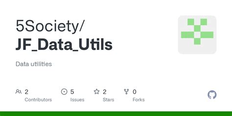 Github 5societyjfdatautils Data Utilities