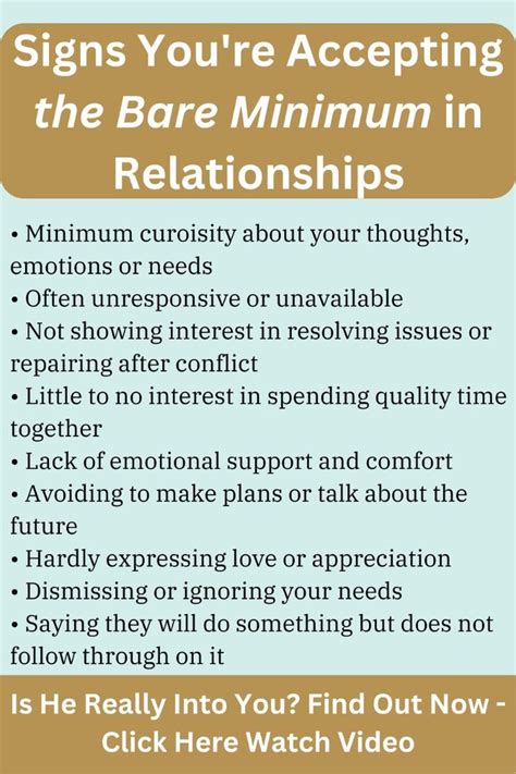 Signs Youre Accepting The Bare Minimum In Relationships In 2025