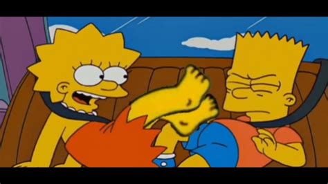 Lisa Kicks Bart Barefoot Simpsons Edit Lisasimpson Bartsimpson