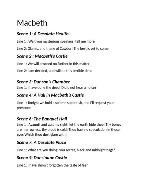 Macbeth Script Pdf