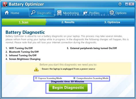 آموزش تست باتری لپ تاپ با نرم افزار Battery Optimizer