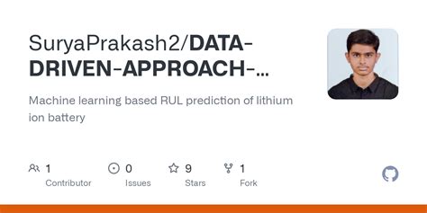 github suryaprakash2 data driven approach for prediction of remaining useful life rul of li