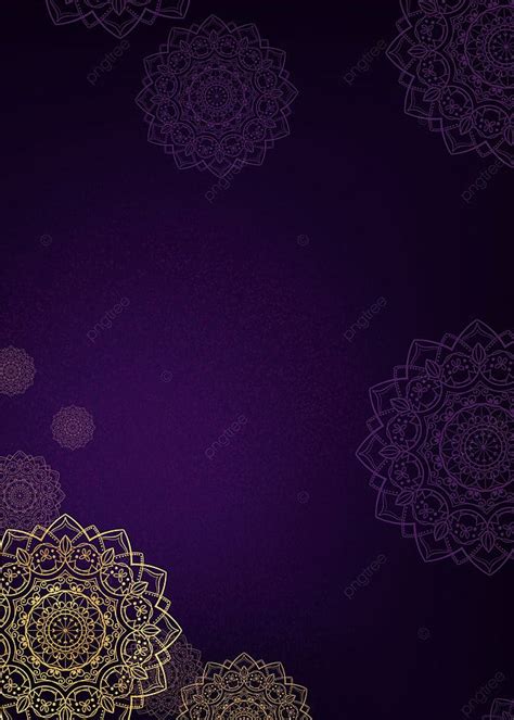 Purple Gradient Light Effect Classical Pattern Background Wallpaper