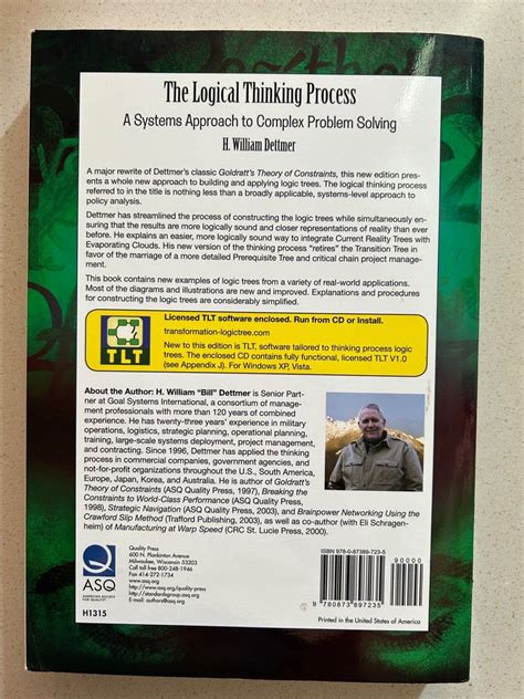 The Logical Thinking Process H William Dettmer Hobbies And Toys Books And Magazines Textbooks