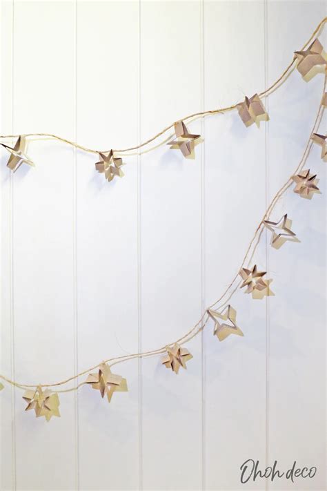 Easy To Make Star Garland Diy