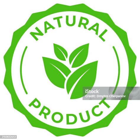 자연 제품 라벨 벡터 아이콘 그림입니다 유기 생태 순수한 녹색 로고 기호 배지 태그 스탬프 인감 스티커 마크 태그 또는 엠블럼 절연 0명에 대한 스톡 벡터 아트 및 기타