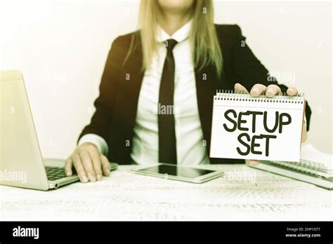 Inspiration Showing Sign Setup Set Concept Meaning The Manner Position Or Direction In Which