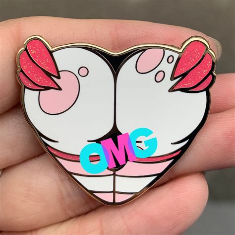 Angel Dust Lewd Booty Pin Hazbin Hotel Etsy