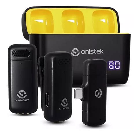 Kit Microfones Lapela Sem Fio Profissional Celular Usb C Parcelamento Sem Juros