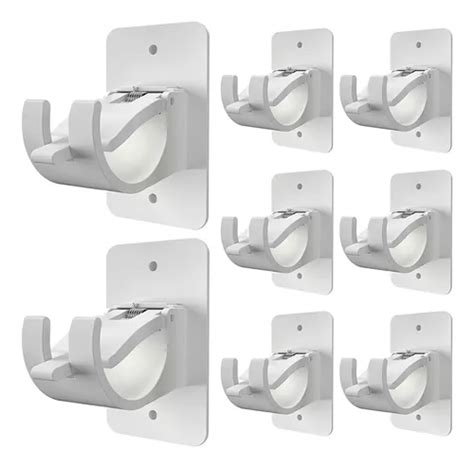 8 Soportes Para Barra De Cortina Sin Taladrar Sin Taladrar Cuotas