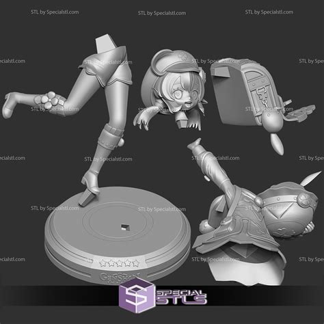 Klee Action Pose 3d Print Genshin Impact Specialstl
