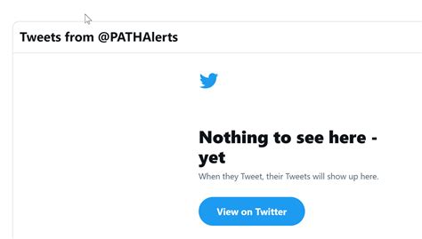 Can No Longer See Path Alerts Tweets I Use The Tweets When The Text System Is Down Any