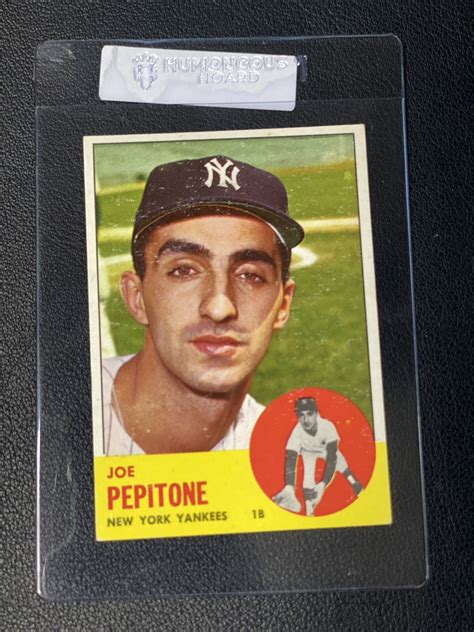 1963 Topps 183 Joe Pepitone Ex Exmint Ebay